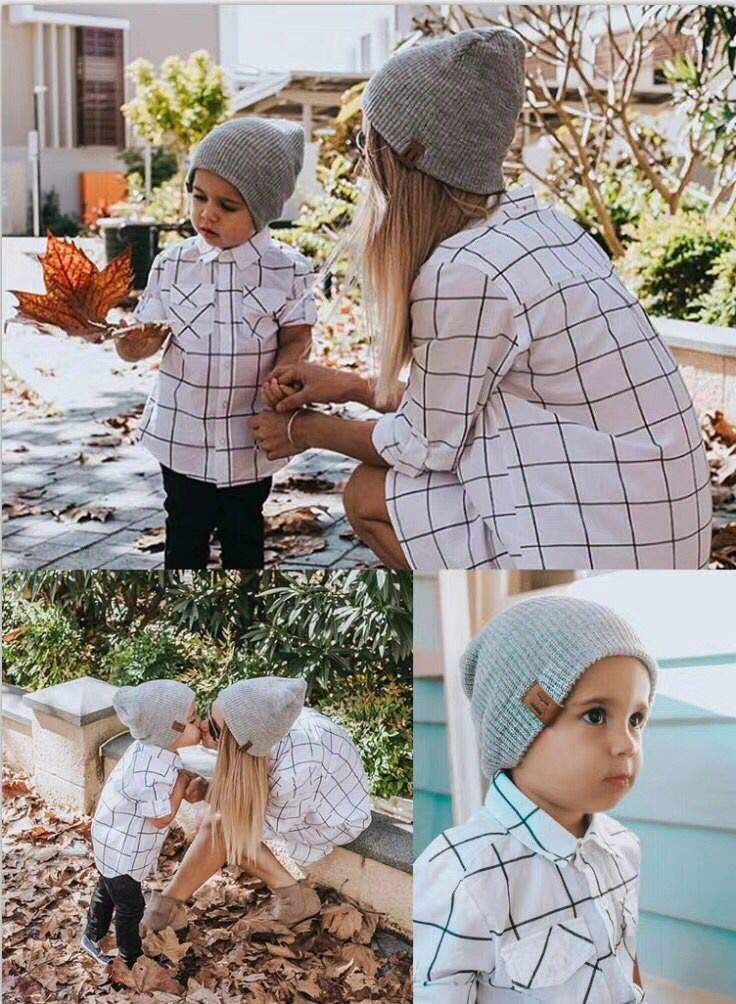QandSweat Baby Boy's Hat Kids Cool Knit Beanie Hats Toddlers Caps Vertical Tail Style 1-5T (Knitted)