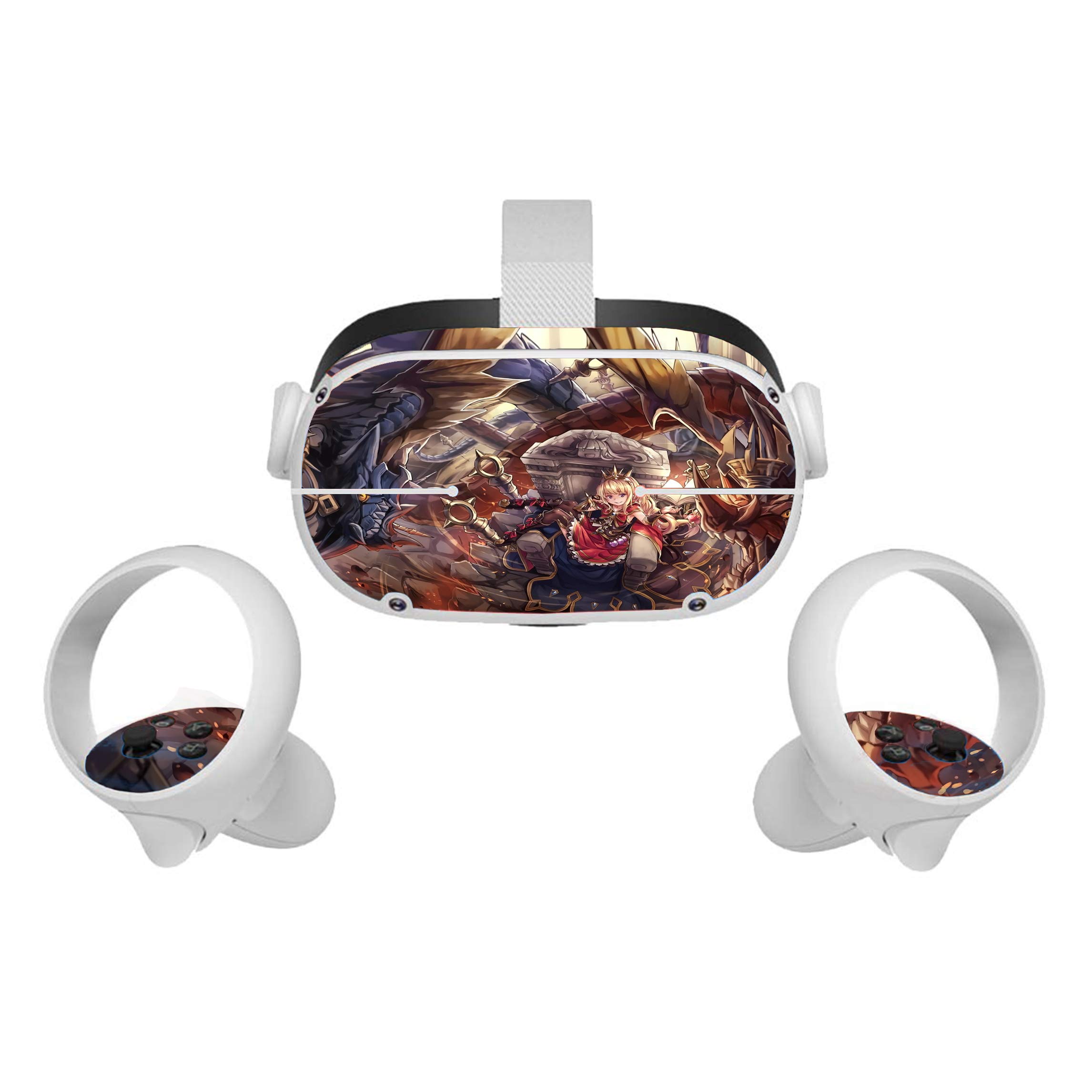 Adventure Fantasy World Moblie Game Oculus Quest 2 Skin VR 2 Skins Headsets and Controllers Sticker Protective Decal Accessories