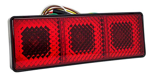 Bully CR-007XL Black Finish ABS Plastic Universal Fit Truck Extra Large LED Brake Light Hitch Cover Fits 2" Hitch Receivers for Trucks from Chevy (Chevrolet), Ford, Toyota, GMC, Dodge RAM, Jeep