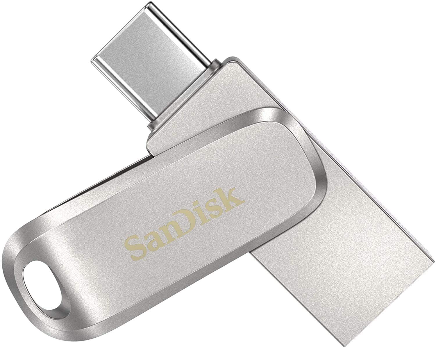 SanDisk Ultra Dual Drive Luxe USB Type-C 32GB Flash Drive for Smartphones, Tablets, and Computers - High Speed USB 3.1 Pen Drive (SDDDC4-032G-G46) Bundle with (1) Everything But Stromboli Lanyard