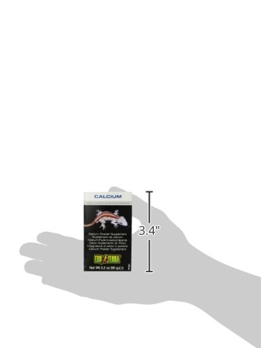 Exo Terra Calcium Powder Supplement for Reptiles and Amphibians, 3.2 Oz., PT 1851
