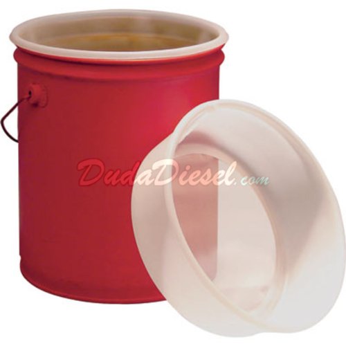 Duda Energy fs5:75u 5 gal EZ Strainer Insert, 75 Micron for Bucket Pail Filtering, Water Paint, Biodiesel, Wvo Wmo Vegetable Oil, 12" Length, HDPE