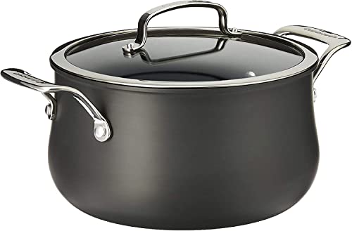 Cuisinart 6445-22 5-Quart Dutch Oven with Cover, Black/Stainless Steel