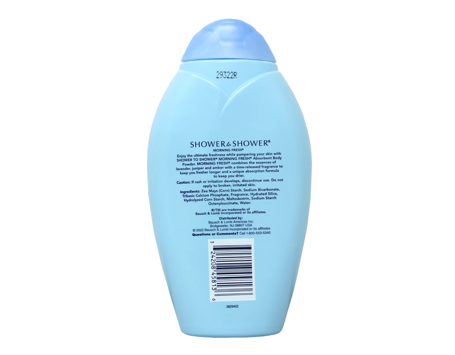 Shower to Shower Absorbent Body Powder, Morning Fresh with Lavender, 13-Ounce Bottles (Pack of 4)