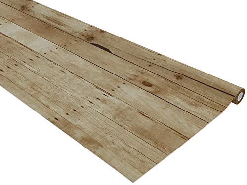Fadeless Bulletin Board Paper, Fade-Resistant Paper for Classroom Decor, 48โ x 50โ, Weathered Wood, 1 Roll