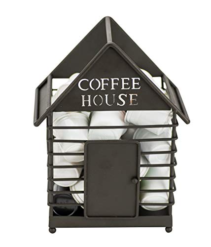 Boston Warehouse House Coffee Pod Storage, Counter Basket, Black