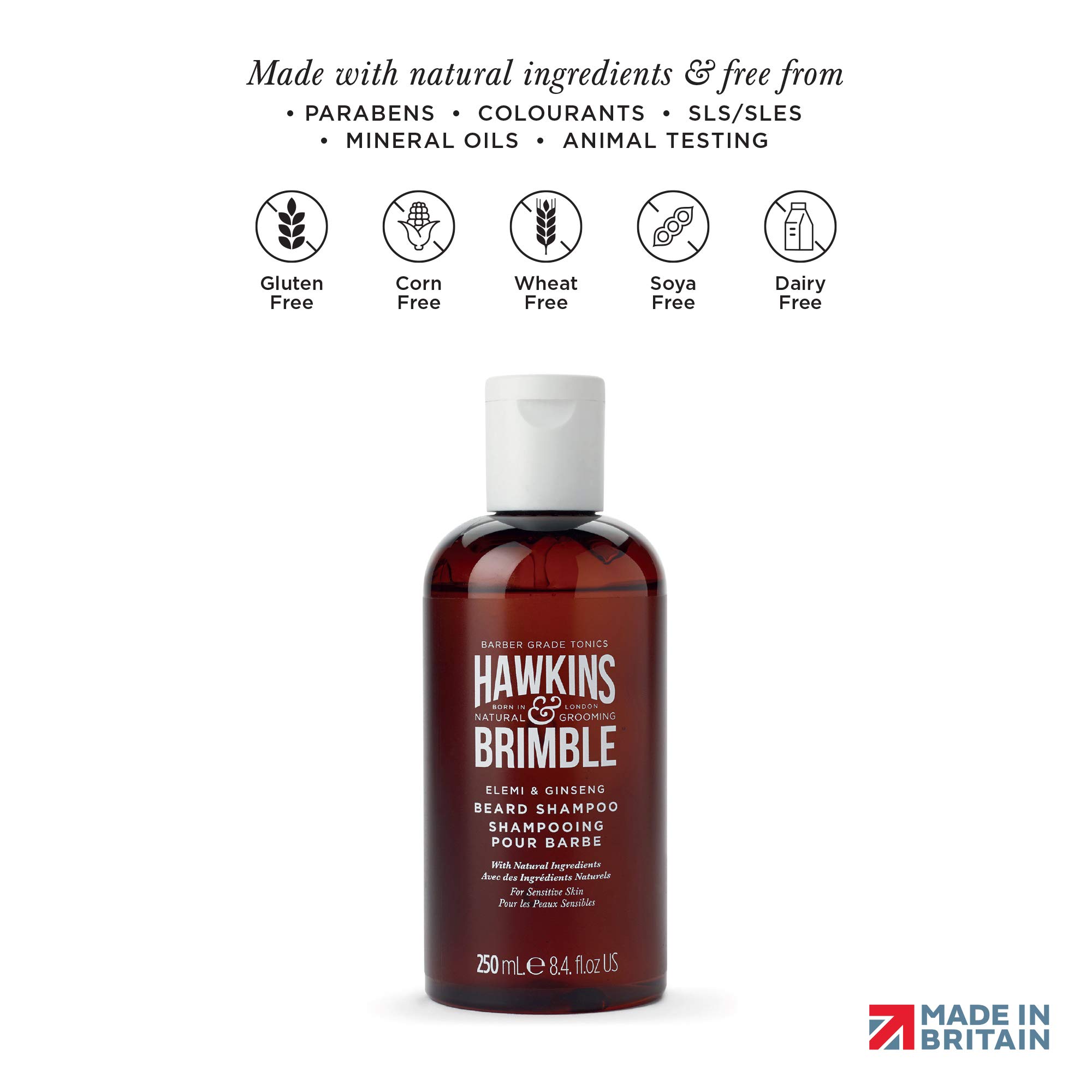 Hawkins & Brimble Hawkins Beard Shampoo, 250 ML