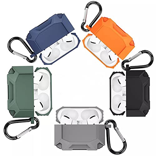 Airpods Pro Case Cover β Silicone Case for Earbuds with Geometric 3D Design β Modern and Stylish Earbud Covers for Cases for AirPods Pro β Shockproof Protecting Ear Bud Cover Silicone (Black)