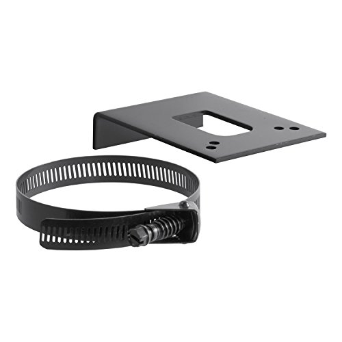 CURT 57204 Vehicle-Side Trailer Wiring Harness Clamp-On Bracket Mount for 4-Way, 5-Way or 6-Way GLOSS BLACK POWDER COAT
