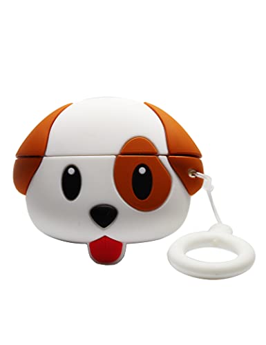 Cute Case Design for Apple AirPods Pro Anime Monster Cartoon Cool Kawaii Cover Silicone Shell Anti-Fall Cases with The Keychain for AirPods Pro 2019 for Women Men (AirPods Pro, Dog)