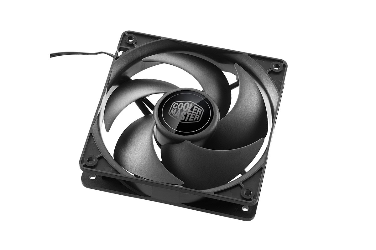 Cooler Master Silencio FP 120 Case & Cooling Fan (3-Pin) - 120 mm Ultra-Quiet Fan (11 dBA), Sealed Loop Dynamic Bearing (LDB), Jam Sensor, MTTF 160K Hrs - Black