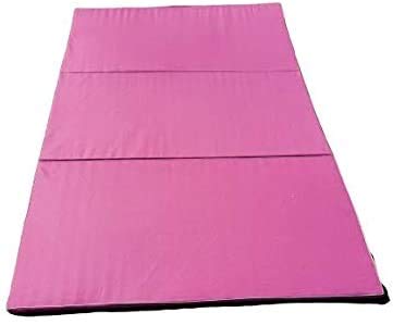 5 Star TD Gymnastics Mat 4'x6', 2" Thick Tri-Fold Folding Exercise Mat Extra Thick High Density Tumble Mat w Carrying Handles for Gymnastics, Yoga, Aerobics, Mixed Martial Arts, Home Gym Workout Mat
