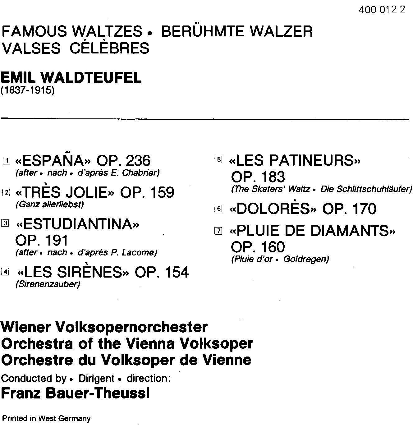 Famous Waltzes
