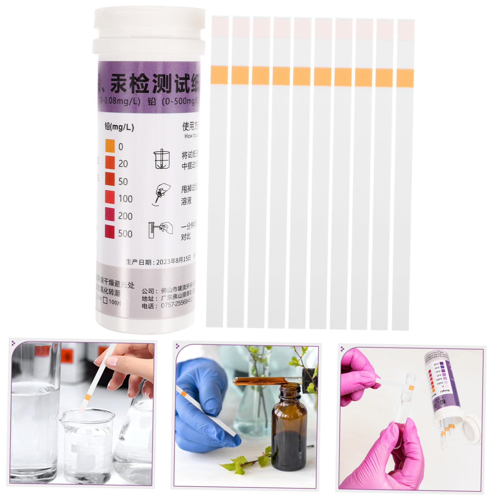 BUGUUYO 10Pcs Detection Test Paper Kit for Household Drinking Water Water Testing Kit for Safe Drinking Water