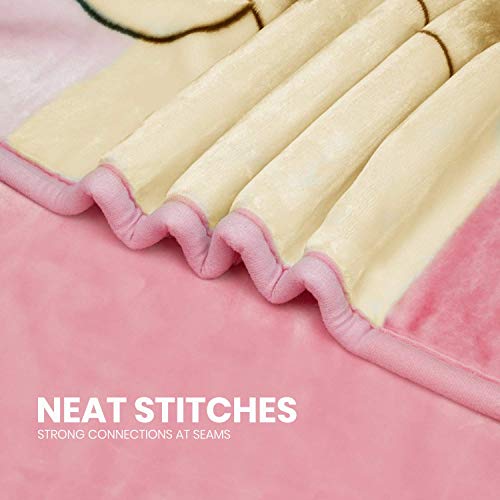 Hearth & Harbor Toddler Blanket Silky Soft Minky Children Bed Blanket - Ultra Plush, Thick & Warm - 39x51 inches Bear Prints,