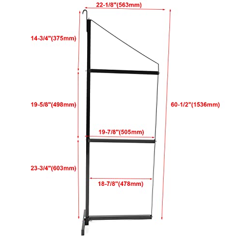 KUAFU Container Shelving Shelf Bracket Universal for Shipping Container Hang & Hook Shelving Brackets Storage Cargo Shelves -4PCS