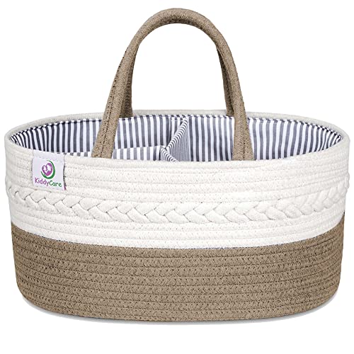 KiddyCare Baby Diaper Caddy Organizer Natural Regular Size