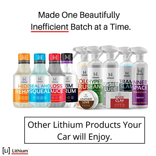 Lithium Seal and Squeal Paint Sealant/Polish - Incredible Shine and Lasting Protection - Curable Amino Functional Polymers Fused with Si02 Ceramic Nano Technology -Lasts for up to 12 Months (16 oz)
