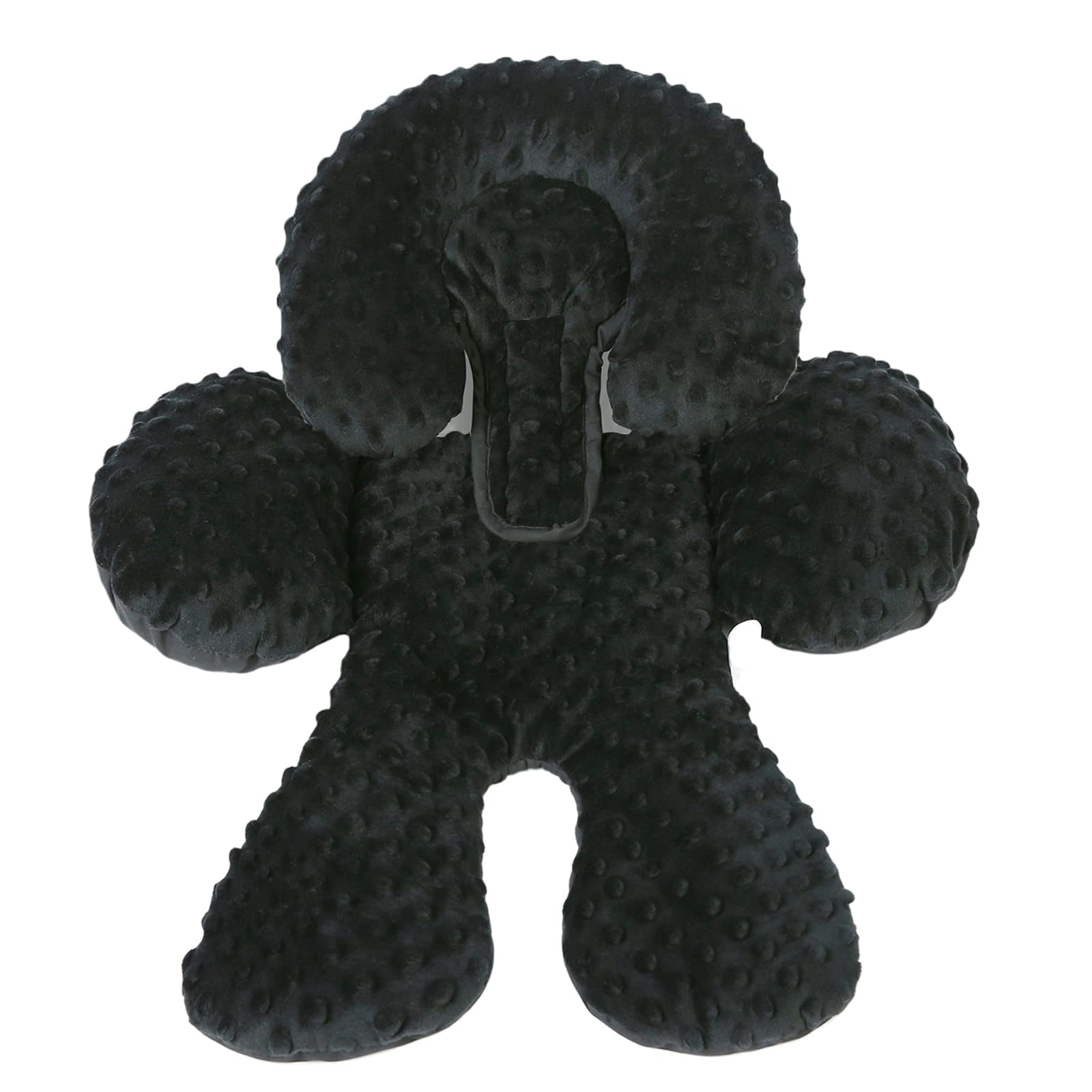 Pro Goleem Infant Car Seat Insert, Baby Head Neck Body Support, Soft Minky Newborn Car Seat Insert, 2-in-1 Reversible, Boys and Girls, Black