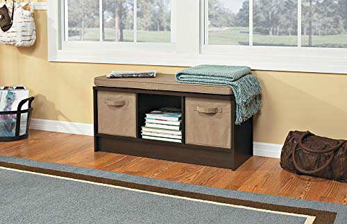 ClosetMaid 1570 Cubeicals 3-Cube Storage Bench, Espresso