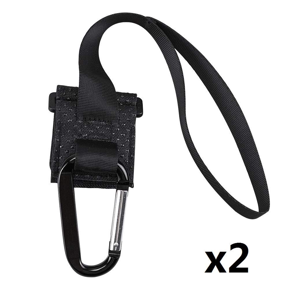 Topwon Strollers Hooks with Wrist Strap,Universal Handy Hook for Strollers/Walkers/Buggy -2Pcs