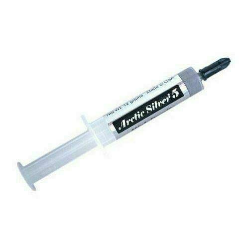 Platinum Micro Arctic Silver AS5-12G Arctic Silver 5 Thermal Compound 12.0 Gram Tube (Pack of 5), AS5-12GX5