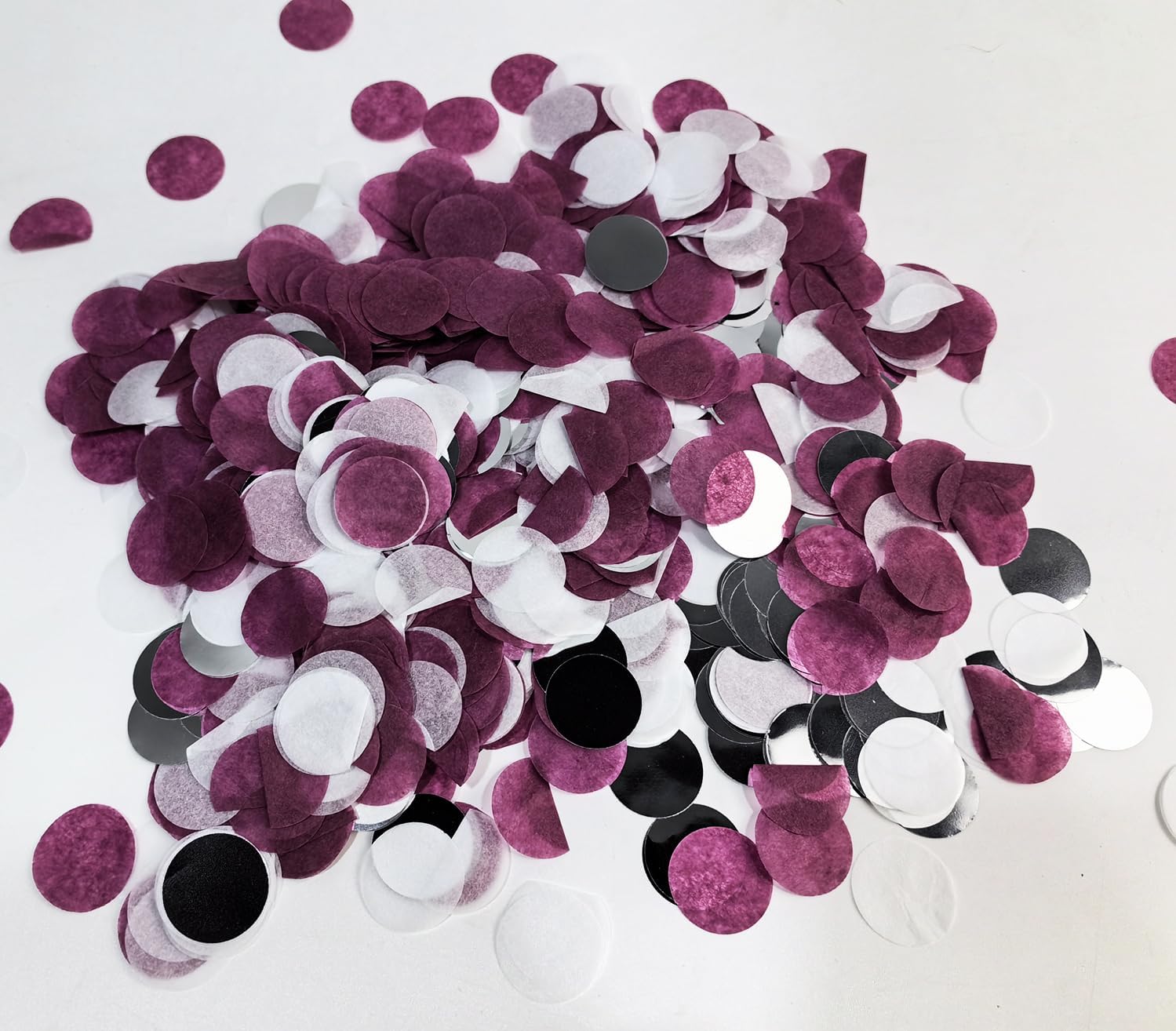 Maroon Confetti/Maroon Graduation Decorations/Burgundy Silver Table Decorations/Burgundy Silver Confetti/Maroon Engagement/Burgundy Silver Birthday Decorations Weddings