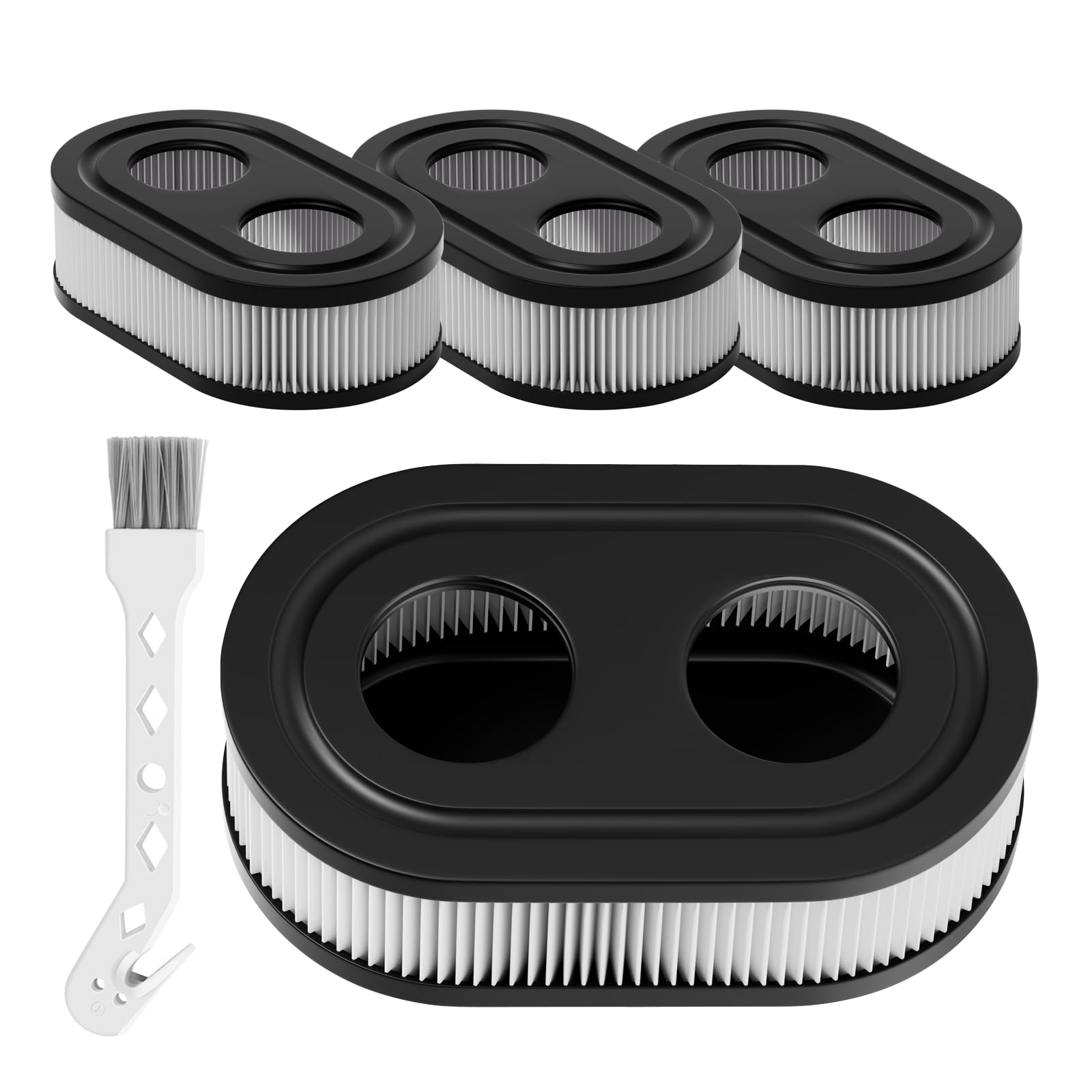 593260 798452 Lawn Mower Air Filter for Briggs and Stratton 550ex 675exi 725exi Series, for Troy Bilt TB110 TB200 TB230 Lawnmower and More(4 Pack)