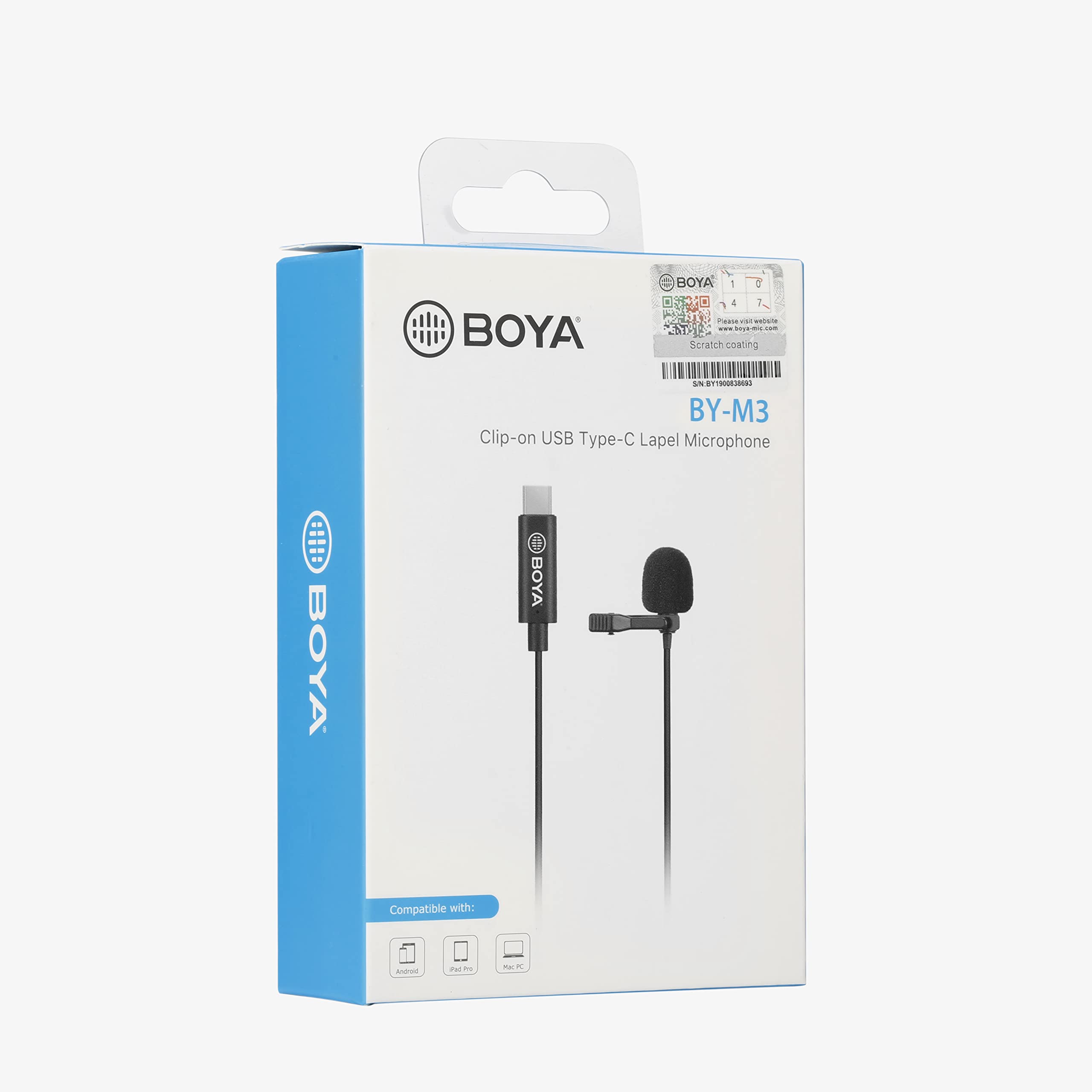 Boya by-M3 - Lavalier Mic for Android Device, Black