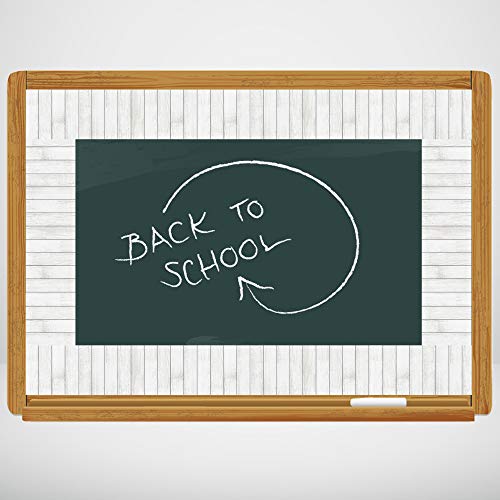 Youngever 52.5 ft Bulletin Board Borders for Classroom Decoration, White Wood Style Straight Border Trim