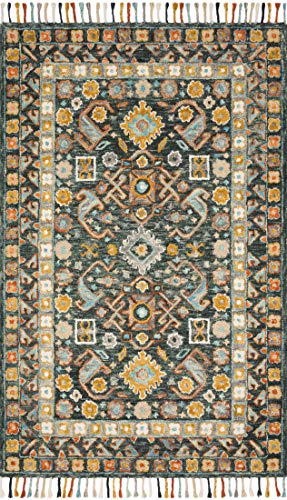 Loloi II Elka Collection ELK-03 Denim/Multi 5'-0" x 7'-6" Area Rug