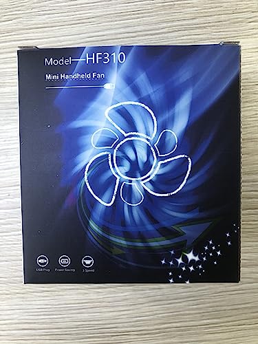 HandFan 2023 Upgraded 5200mAh Portable Handheld Fan Rechargeable Battery Operated, Small Personal Fan, Foldable Mini Desk Fan, Cooling Electric Fan for Travel, Outdoors, Indoors