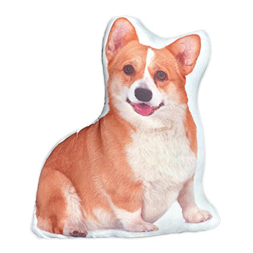 Ella Sussman Corgi Dog Breed Stuffed Throw Pillow Decorative Home Decor Gift