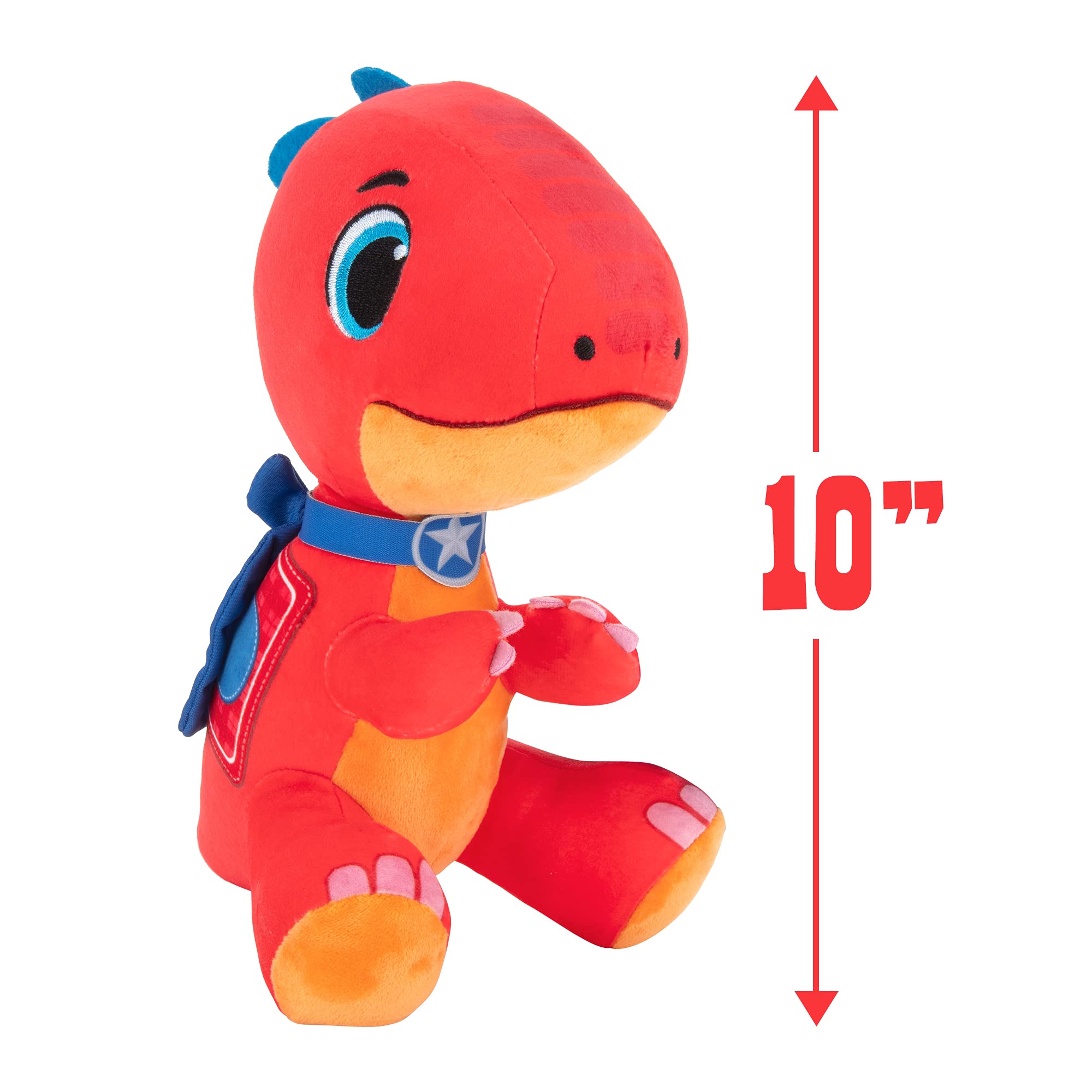 Dino Ranch - Blitz Plush 10” Soft, Cuddly, Blitz Plush, Toys for Kids Ages 3 and Up - Fun Plush Toys Featuring Your Favorite Dino - Amazon Exclusive