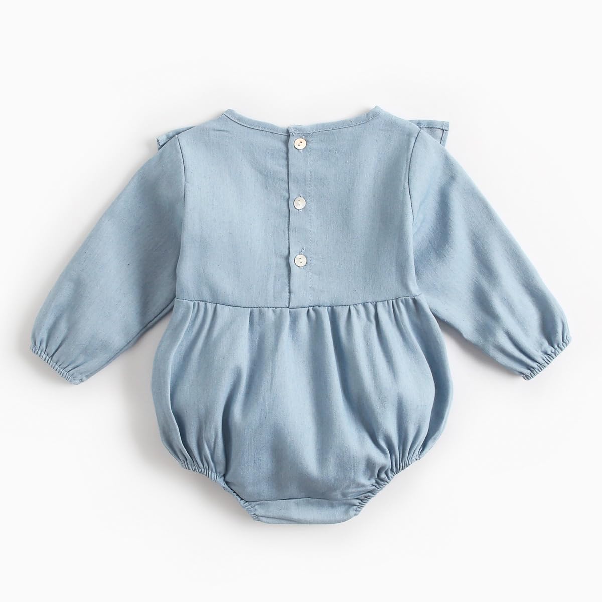 Simplee kids Baby Girl's Romper Jumpsuit Long Sleeves Onesie Bodysuits One Piece Outfits Clothesr for Spring Fall 6-12M