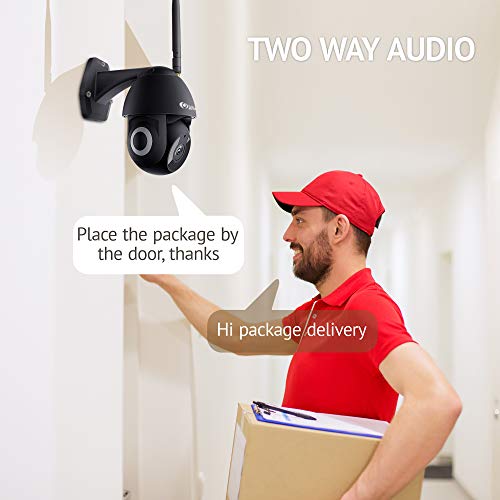 LaView Security Camera Outdoor,1080P HD Wi-Fi Home Security Cameras with Pan/Tilt 360 View,Night Vision,2-Way Audio,IP65,Motion Detection Activity Alert,Easy Set Up,USA Cloud Service with Alexa