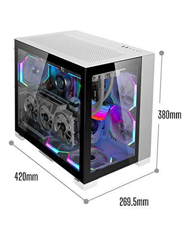Lian Li Case O11D Mini - W Mid - Tower White 2 x 2.5 2 x 3.5 ATX - Micro - ATX - Mini - ITX Retail