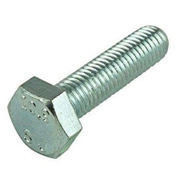 Newport Fasteners M6 x 60mm Hex Cap Screw Metric Class 8.8 Zinc Plated Steel (Quantity: 1200 pcs) M6-1.0 x 60mm Hex Bolt/Coarse Thread/Fully Threaded/DIN 933