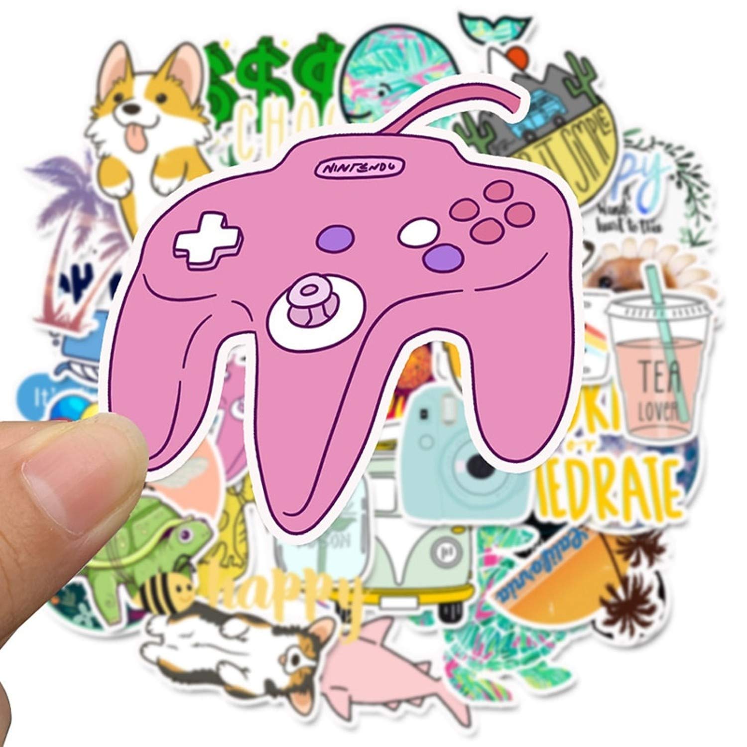 50 PCS Vsco Stickers Pack for Kawaii Girl Things On Laptop Fridge Phone Skateboard Suitcase Waterproof Sticker