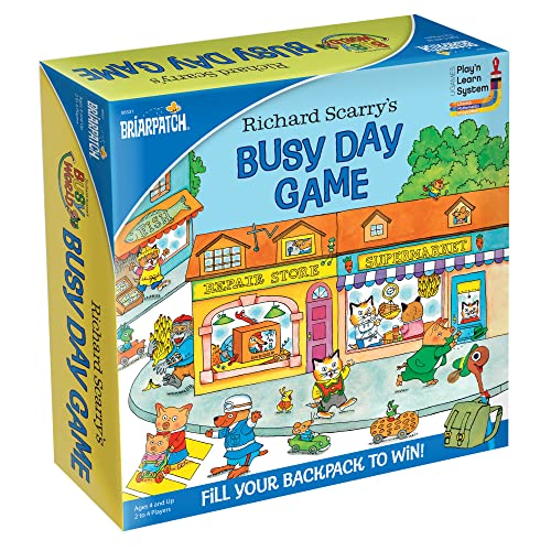 Briarpatch, Richard Scarry's Busy Day Game, Based on Early Reader Books for Preschool, Kindergarten and 1st Grade