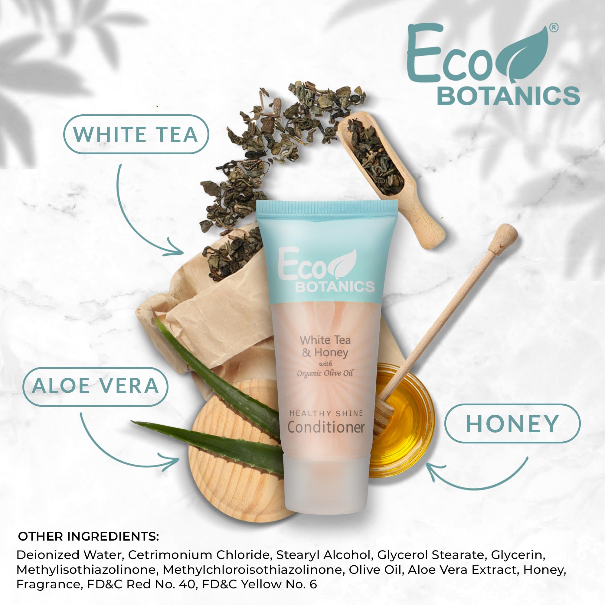 Eco Botanics Travel-Size Hotel Conditioner, 0.85 oz. (Case of 300)