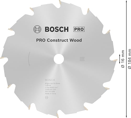 Bosch 2608641200 Circular Saw Blade "Top Precision" Cwwoh 7.24inx16mm 12T