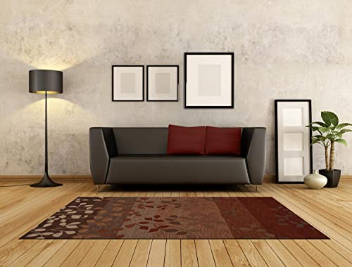 Dalyn Rugs Dalyn Studio SD1 Area-Rugs, 5' x 7'9", Deep Red, Auburn, Rust, Chocolate, Mocha, Cream