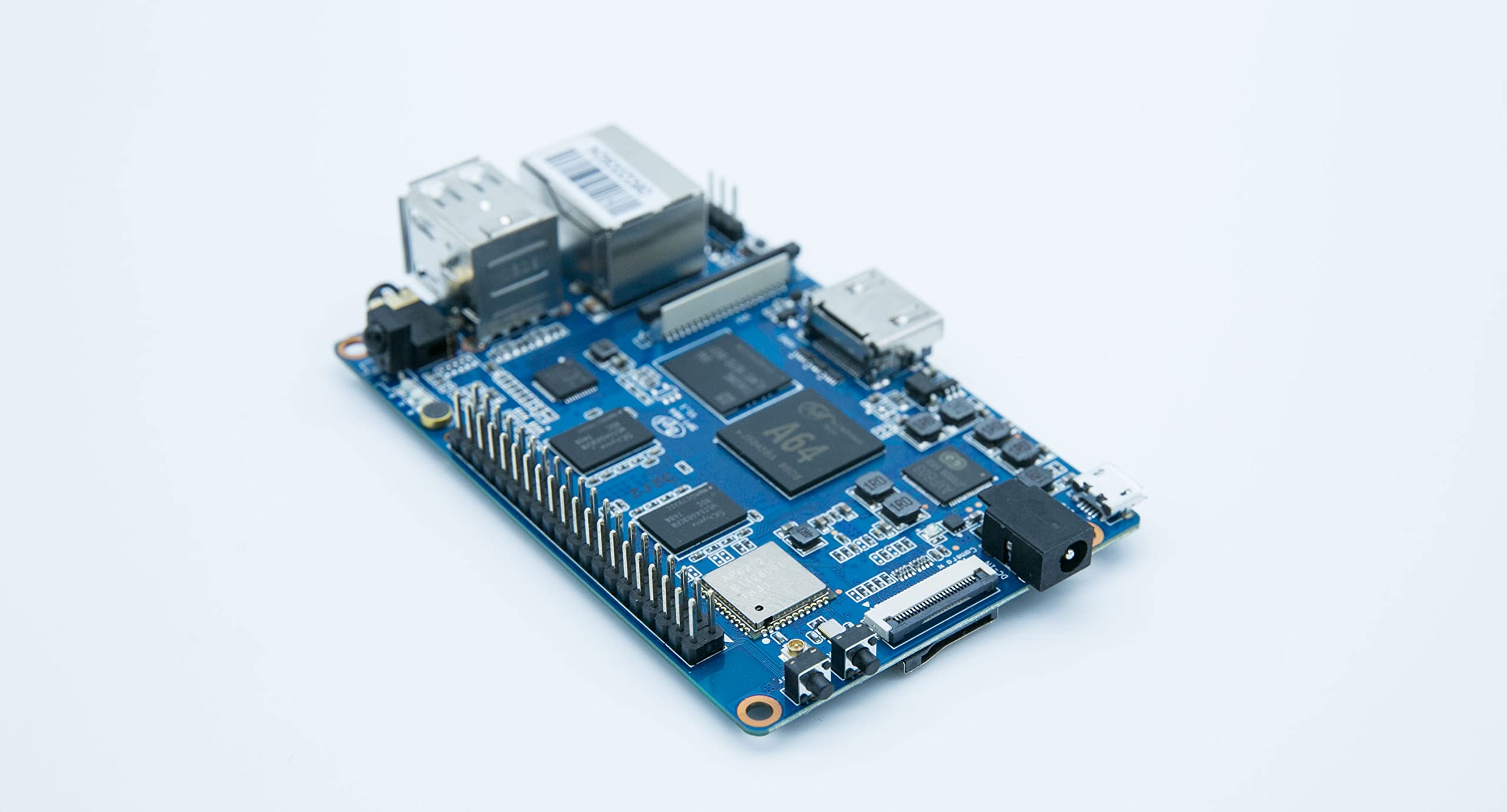 youyeetoo BPI-M64 Single Board Computer,2GB RAM/8GB EMMC, Support Win10 IOT Raspbian Android Ubuntu, for IOT Smart Home Control gatewa and NAS Server