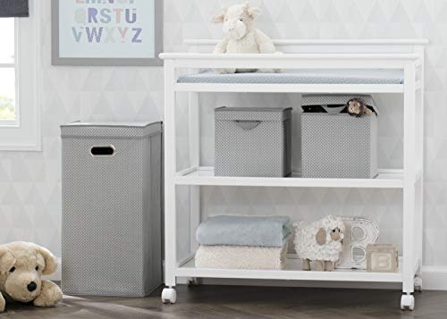 Delta Children 3-Piece Nursery Organization Set for Babies and Kids, Dove Grey