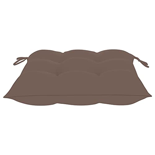 imasay Chair Cushions 2 pcs Taupe 19.7"x19.7"x2.8" Fabric