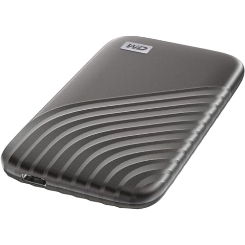 Western Digital 4TB My Passport SSD External Portable Solid State Drive, Grey, Up to 1,050 MB/s, USB 3.2 Gen-2 and USB-C Compatible (USB-A for older systems) – WDBAGF0040BGY-WESN