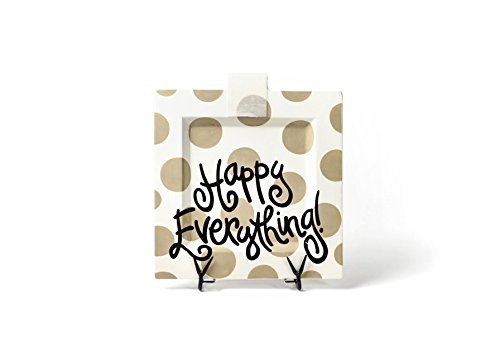 HAPPY EVERYTHING! Neutral Dot Big Square Serving Platter