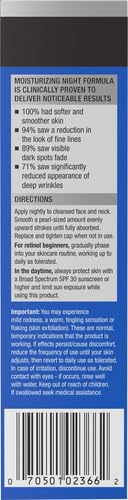 Neutrogena Ageless Retinol Cream - Anti-Wrinkle Night Moisturizer with Hyaluronic Acid, Vitamin E & Shea Butter, 1.4 oz