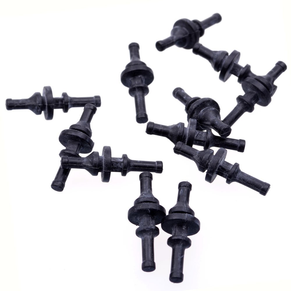 Cosmos ® 12 Pieces Black Rubber PC CPU/Case Fan Mounting Screws Rivets